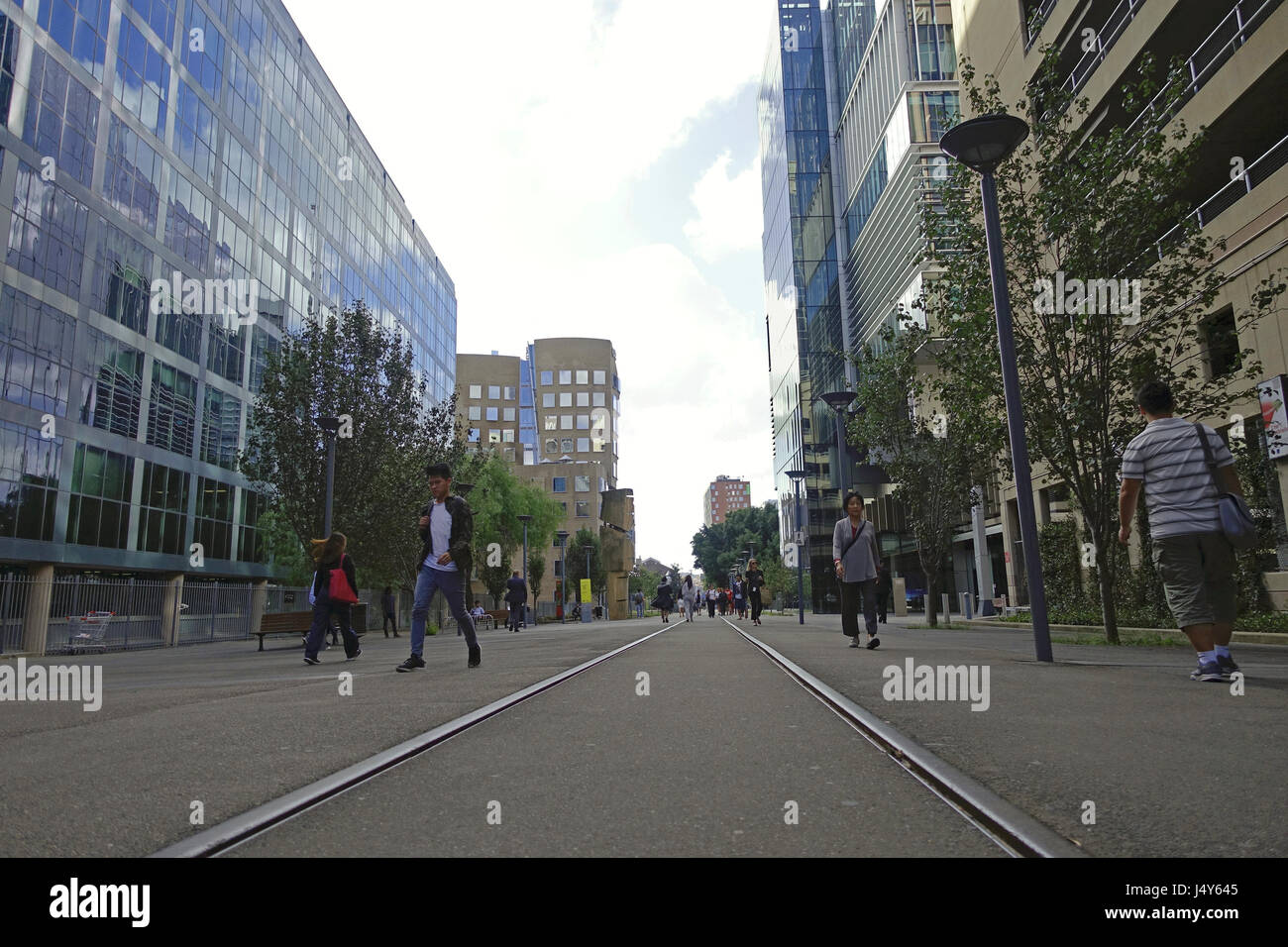 The Goods Line, a linear park and pedestrian pathway in the Sydney ...