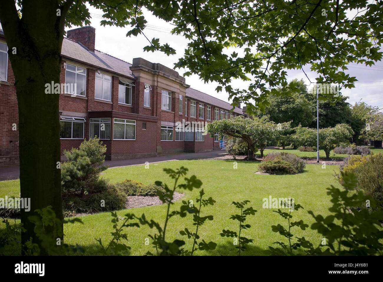 Roby Campus exterior reception area Stock Photo - Alamy