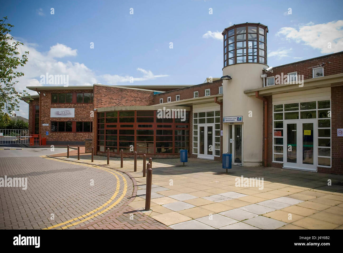 Roby Campus exterior reception area Stock Photo - Alamy