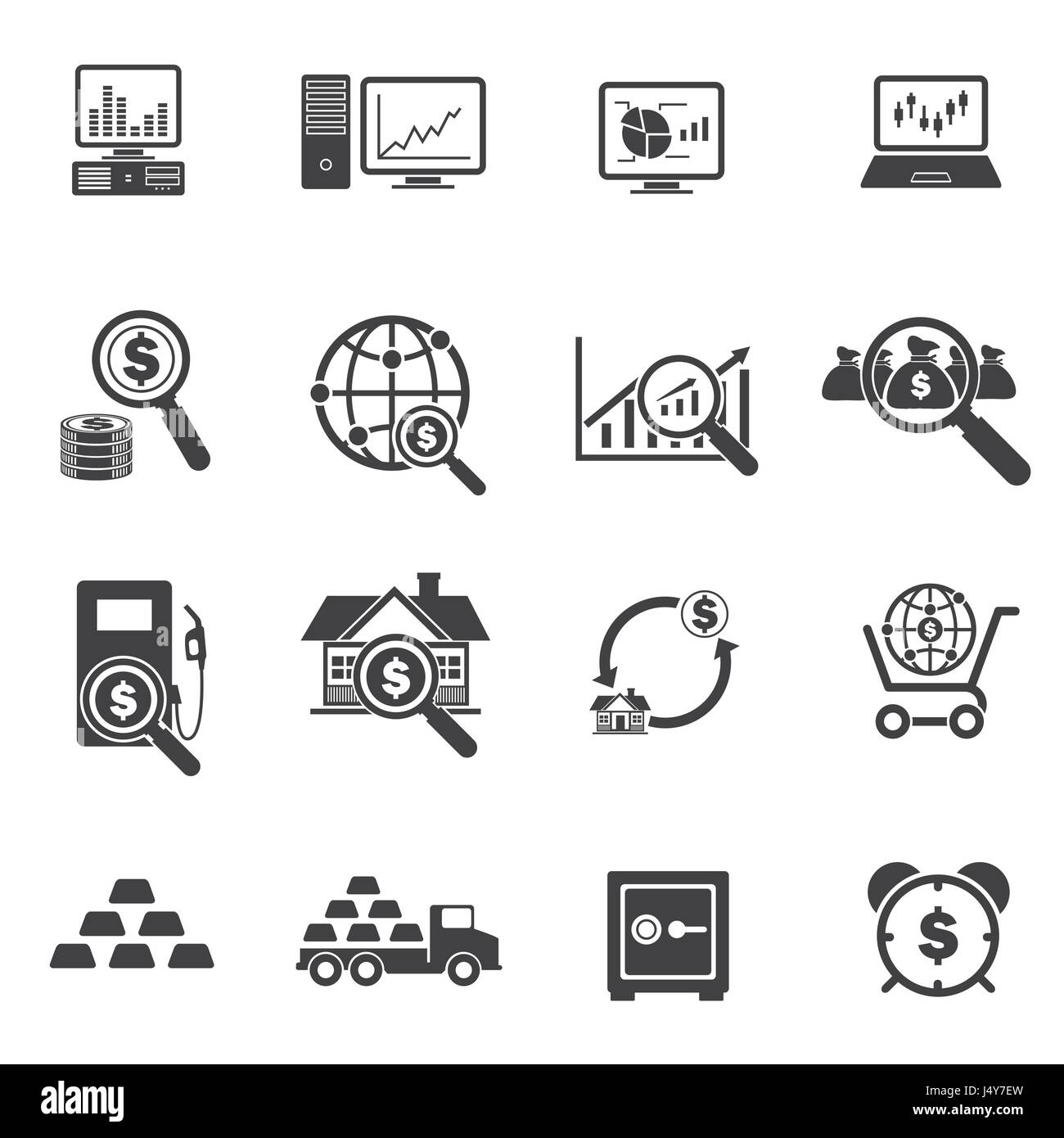 Real time data icon vector vectors hi-res stock photography and images ...