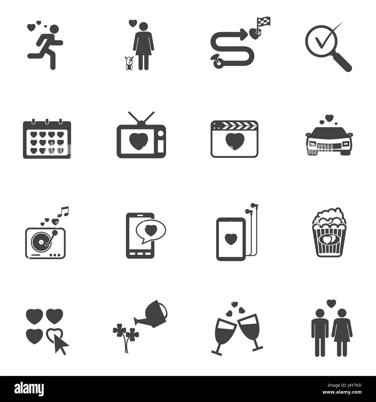 Love story vector vectors Black and White Stock Photos & Images - Alamy