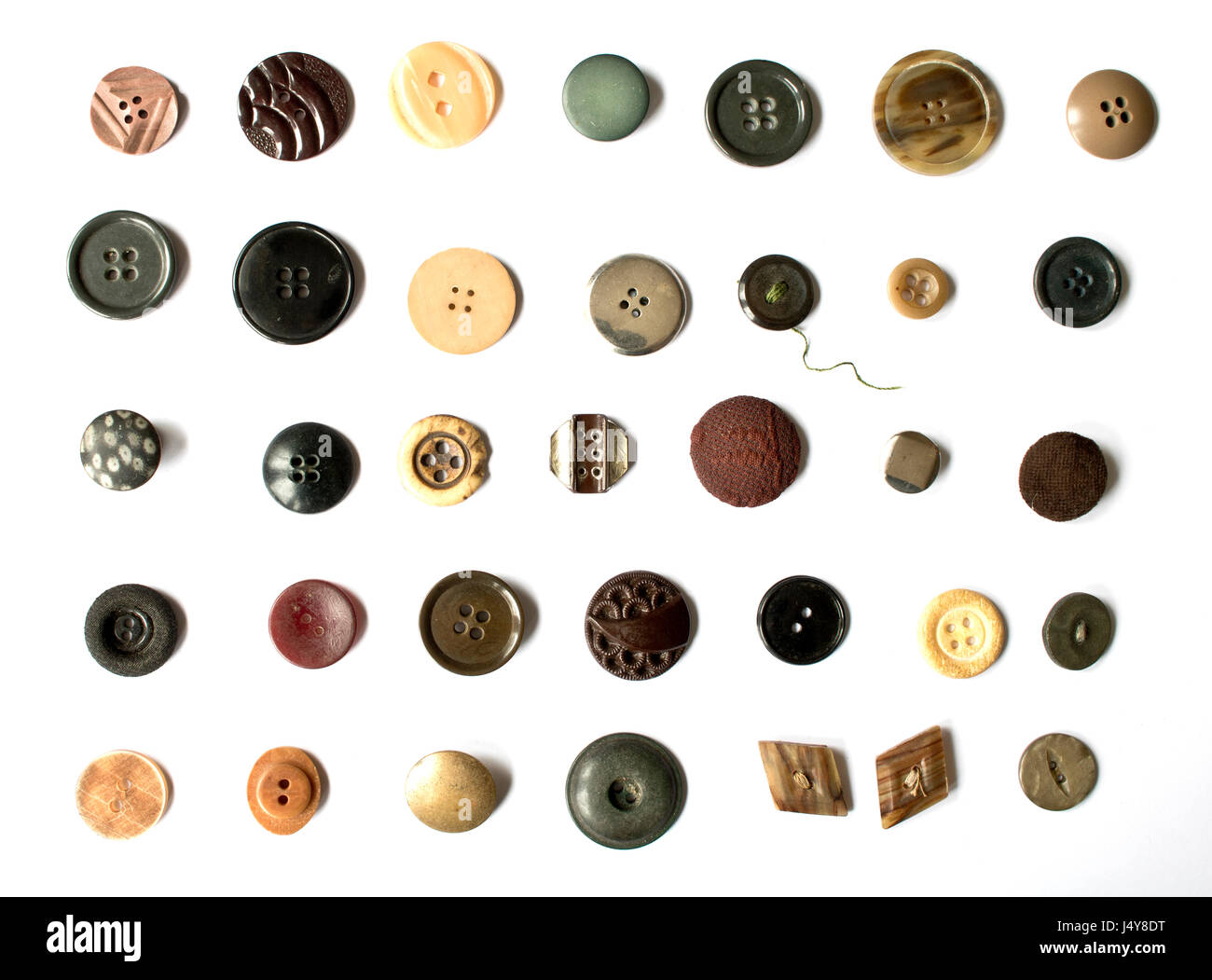 Mixed Collection of Buttons Vectors Stock Photo - Alamy