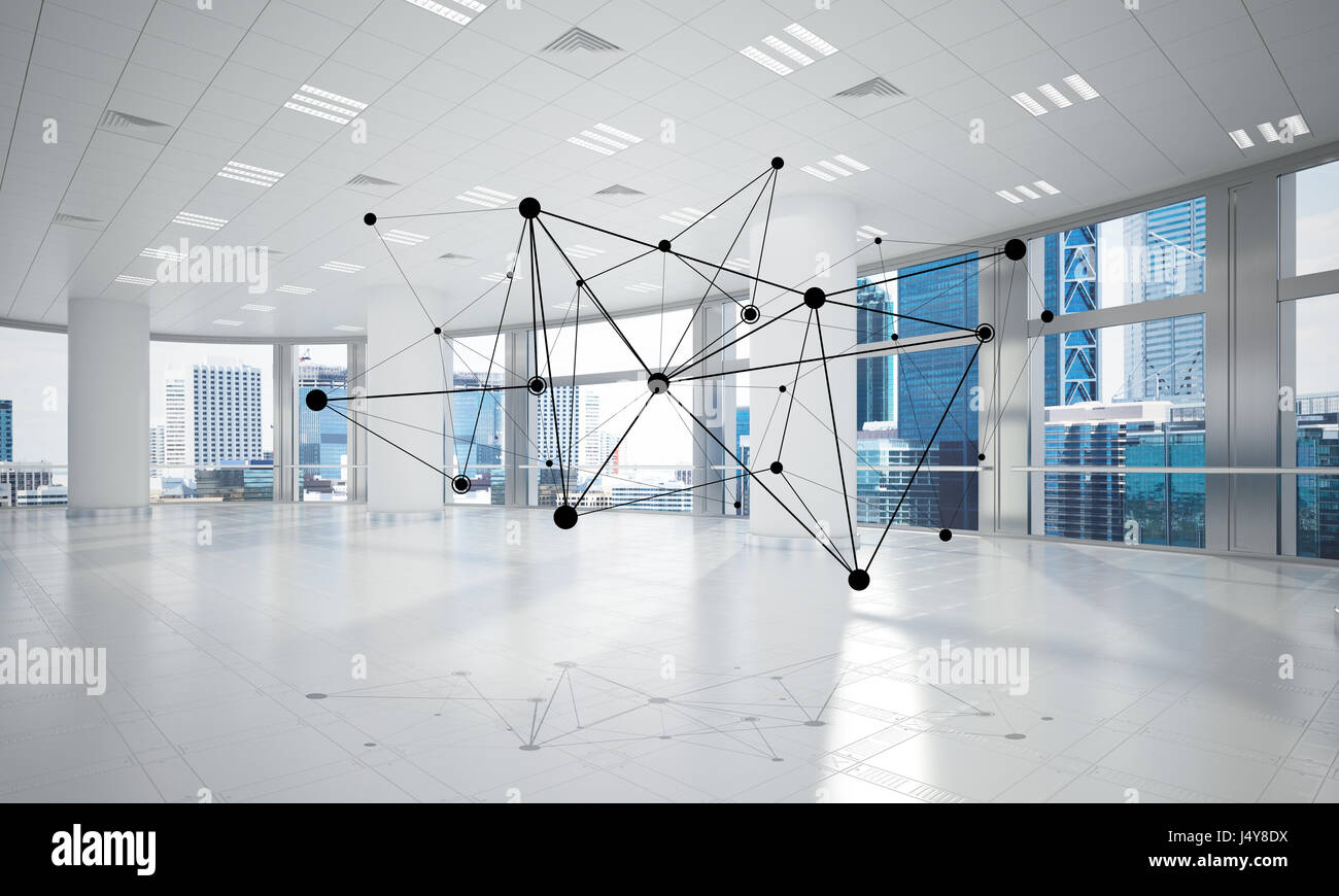 Networking and wireless connection as concept for effective modern ...