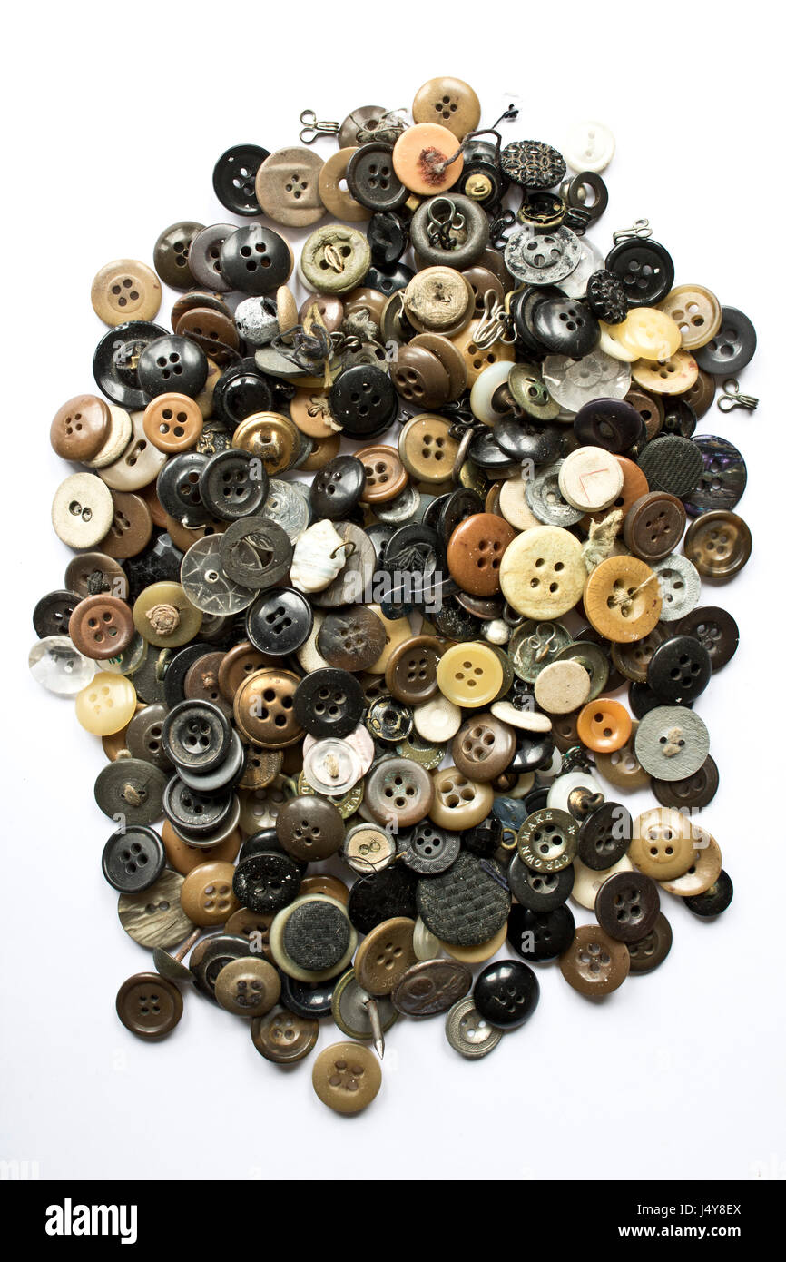 Mixed Collection of Buttons Vectors Stock Photo - Alamy