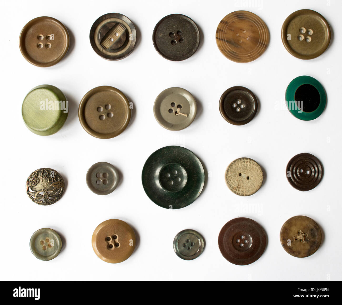 Mixed Collection of Buttons Vectors Stock Photo - Alamy