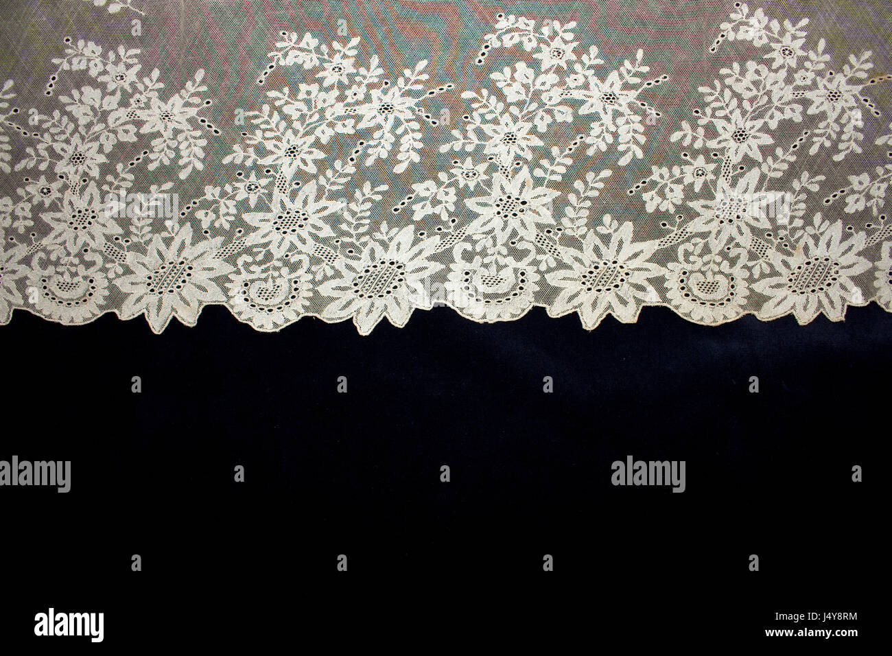 Vintage Edwardian and Victorian White Lace Stock Photo - Alamy