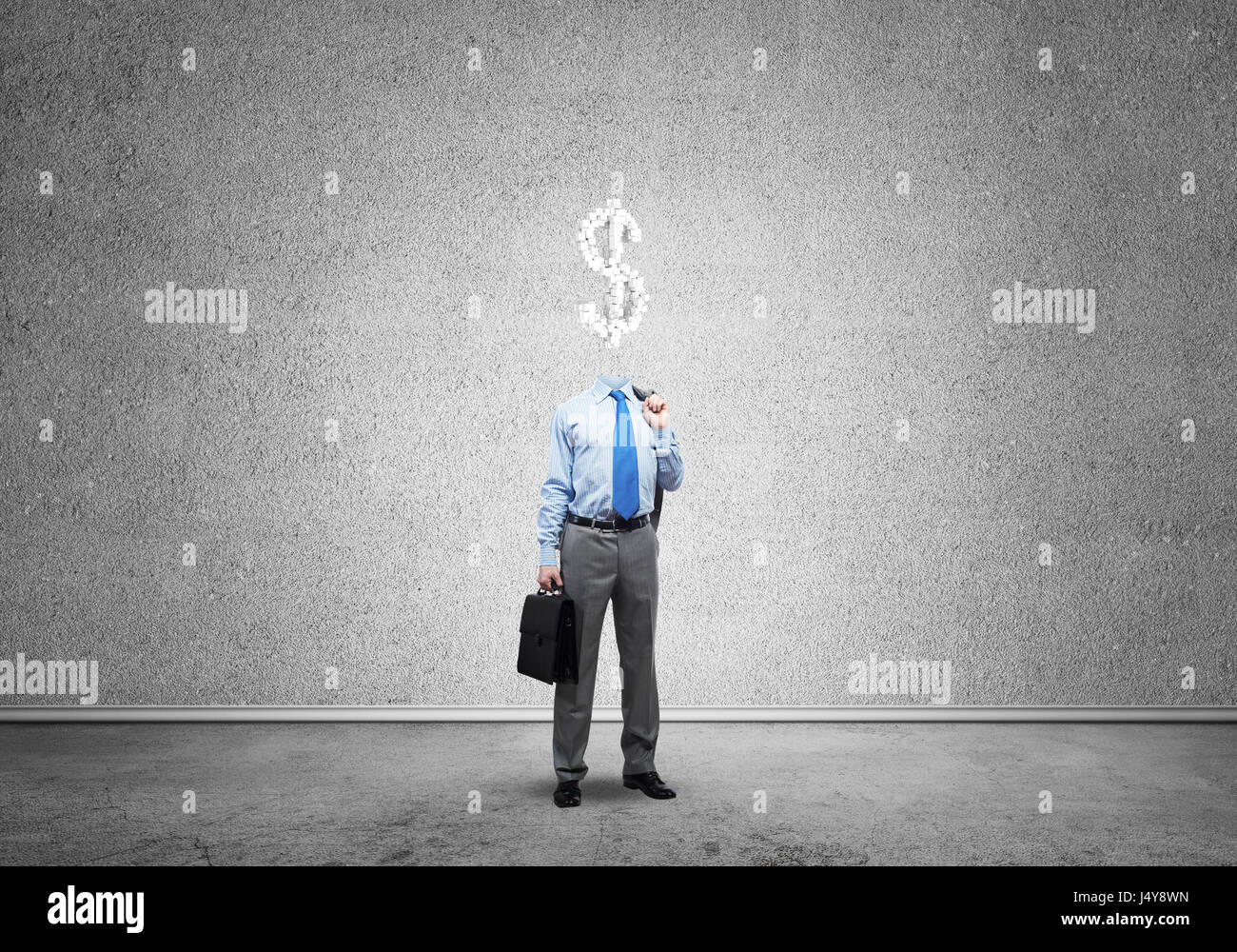 He is always thinking about money Stock Photo - Alamy