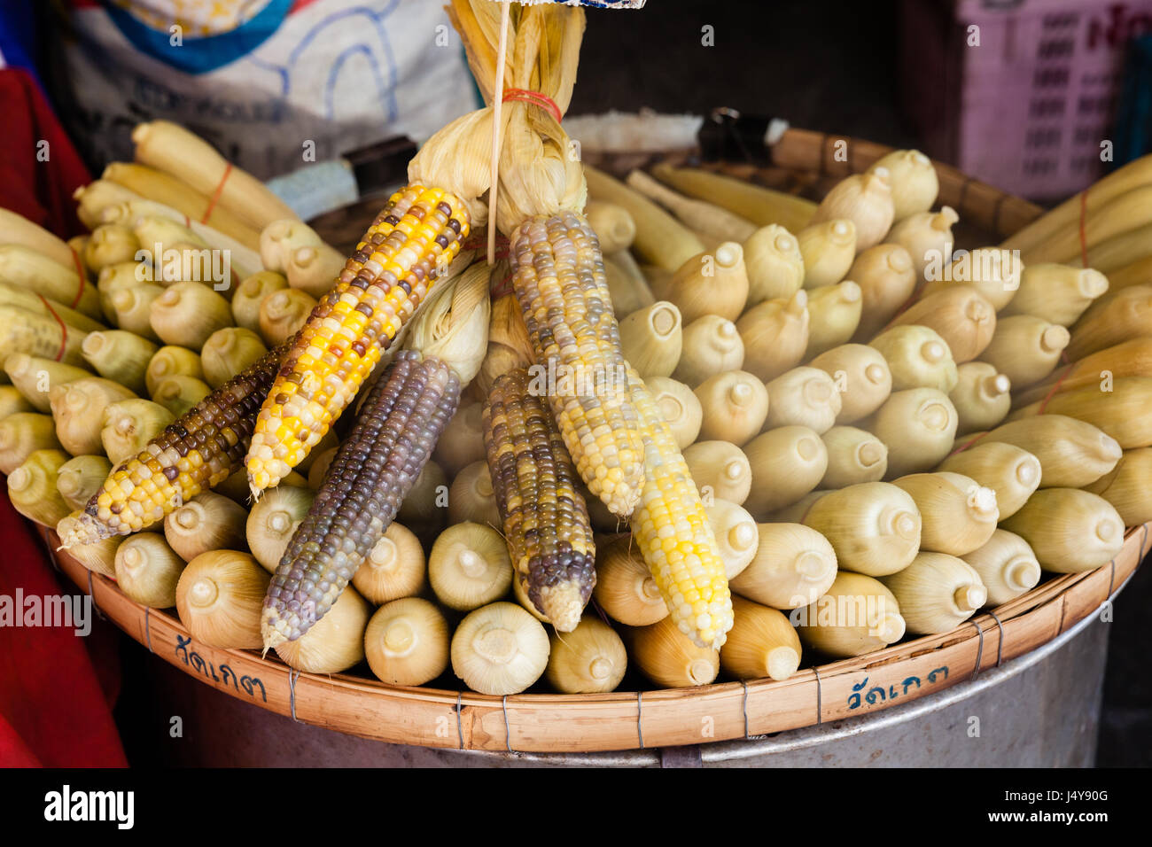 Corn at the market for sale. Chiang Mai, Thailand Stock Photo - Alamy