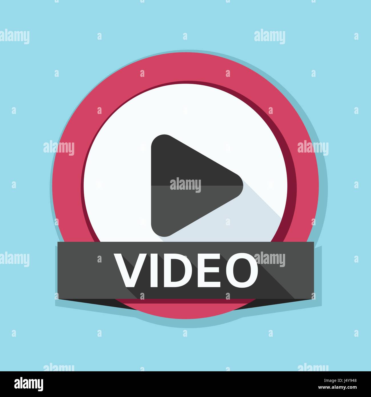 Play Video button illustration Stock Vector Image & Art - Alamy