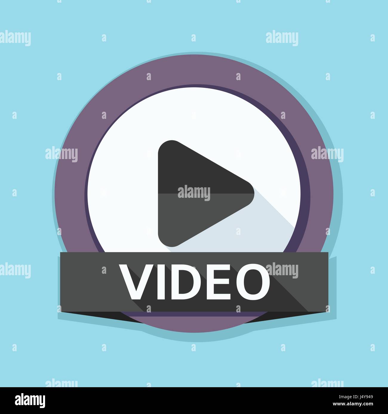 Play Video button illustration Stock Vector Image & Art - Alamy