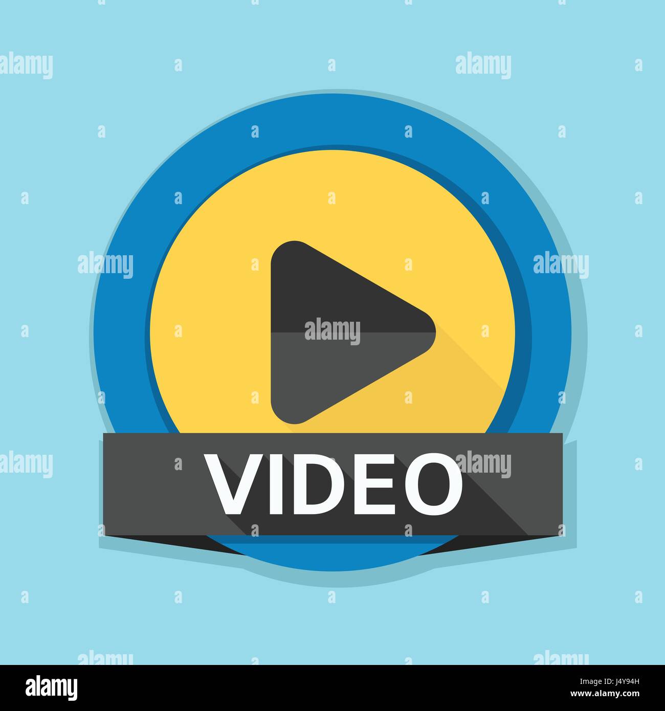 Play Video button illustration Stock Vector Image & Art - Alamy