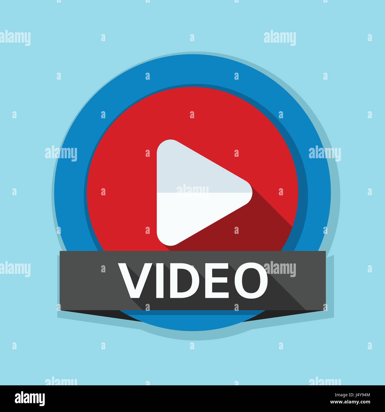 Play Video button illustration Stock Vector Image & Art - Alamy