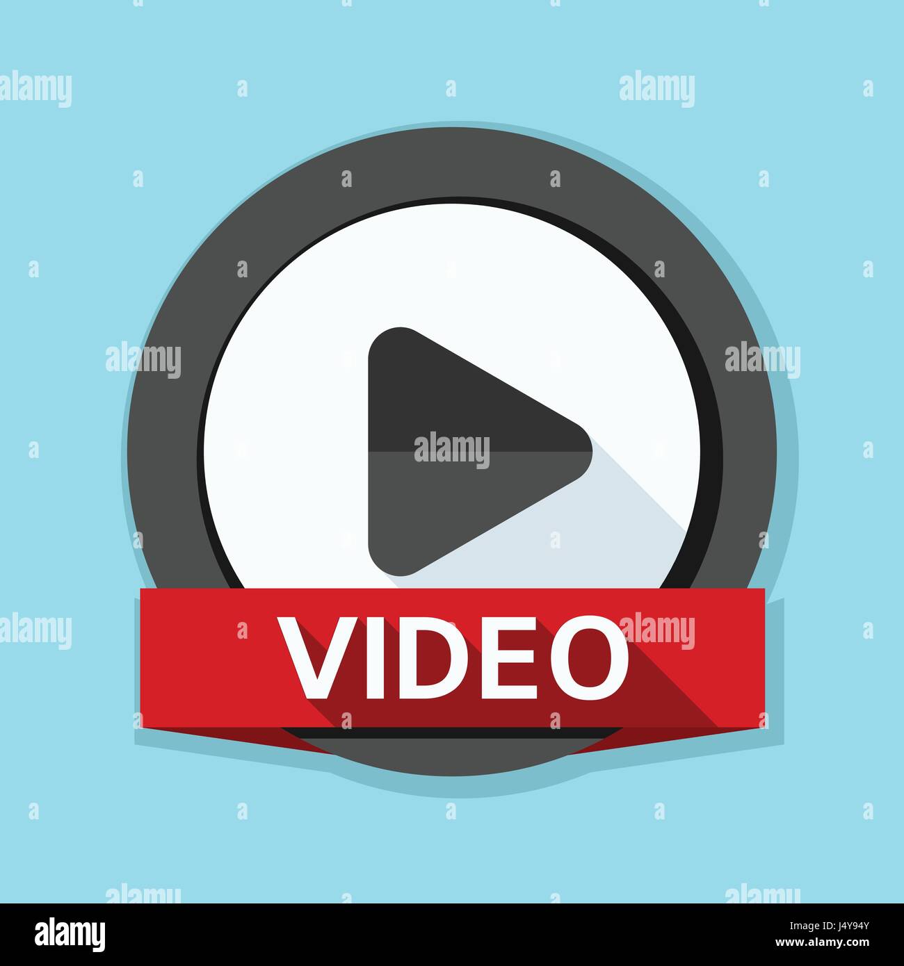 Play Video button illustration Stock Vector Image & Art - Alamy