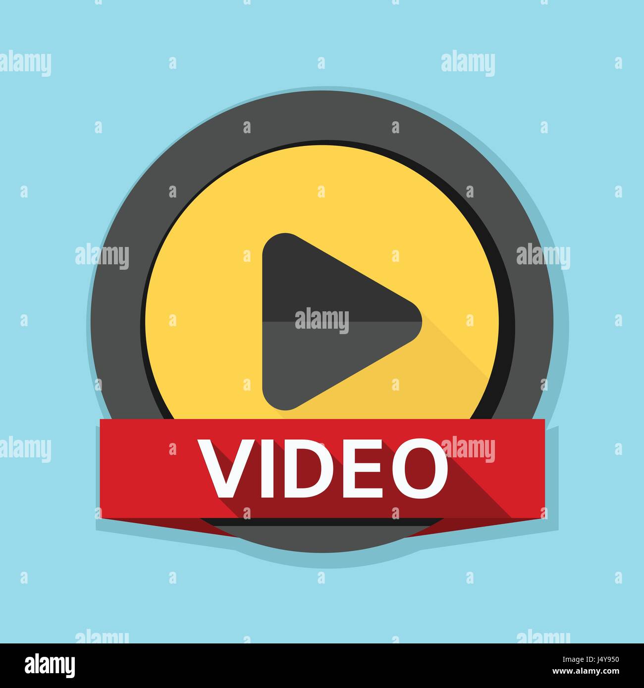 Play Video button illustration Stock Vector Image & Art - Alamy
