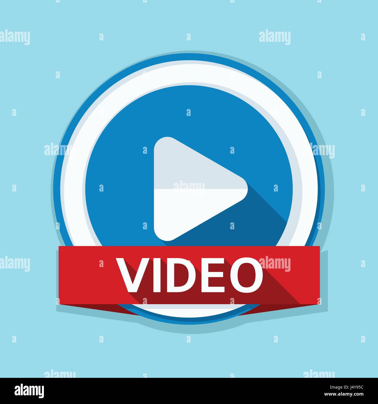 Play Video button illustration Stock Vector Image & Art - Alamy