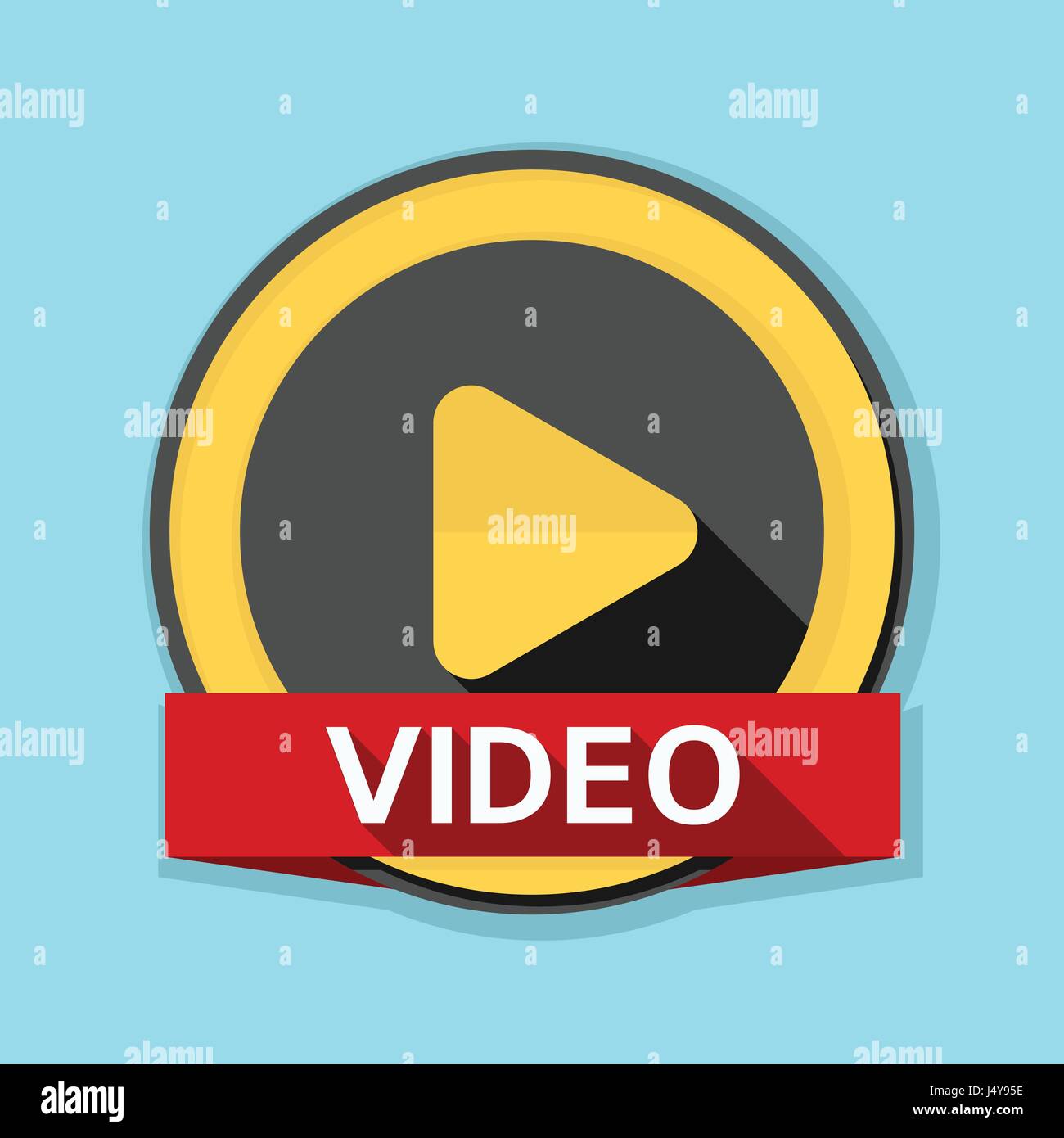 Play Video button illustration Stock Vector Image & Art - Alamy