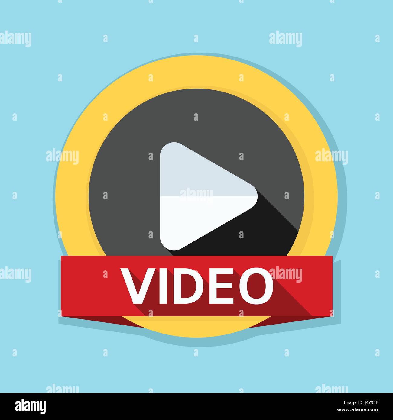 Play Video button illustration Stock Vector Image & Art - Alamy