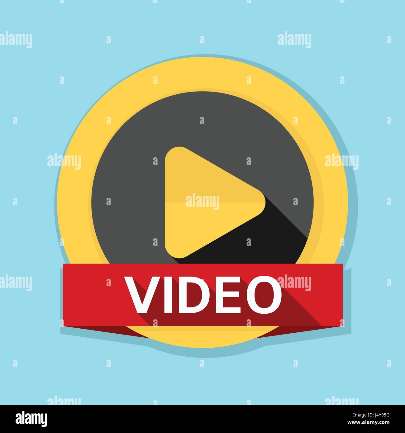 Play Video button illustration Stock Vector Image & Art - Alamy