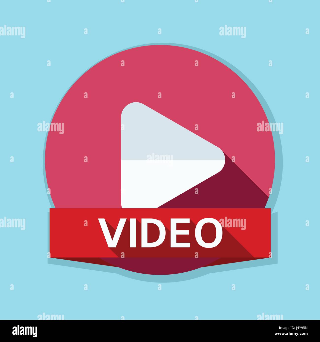 Play Video button illustration Stock Vector Image & Art - Alamy