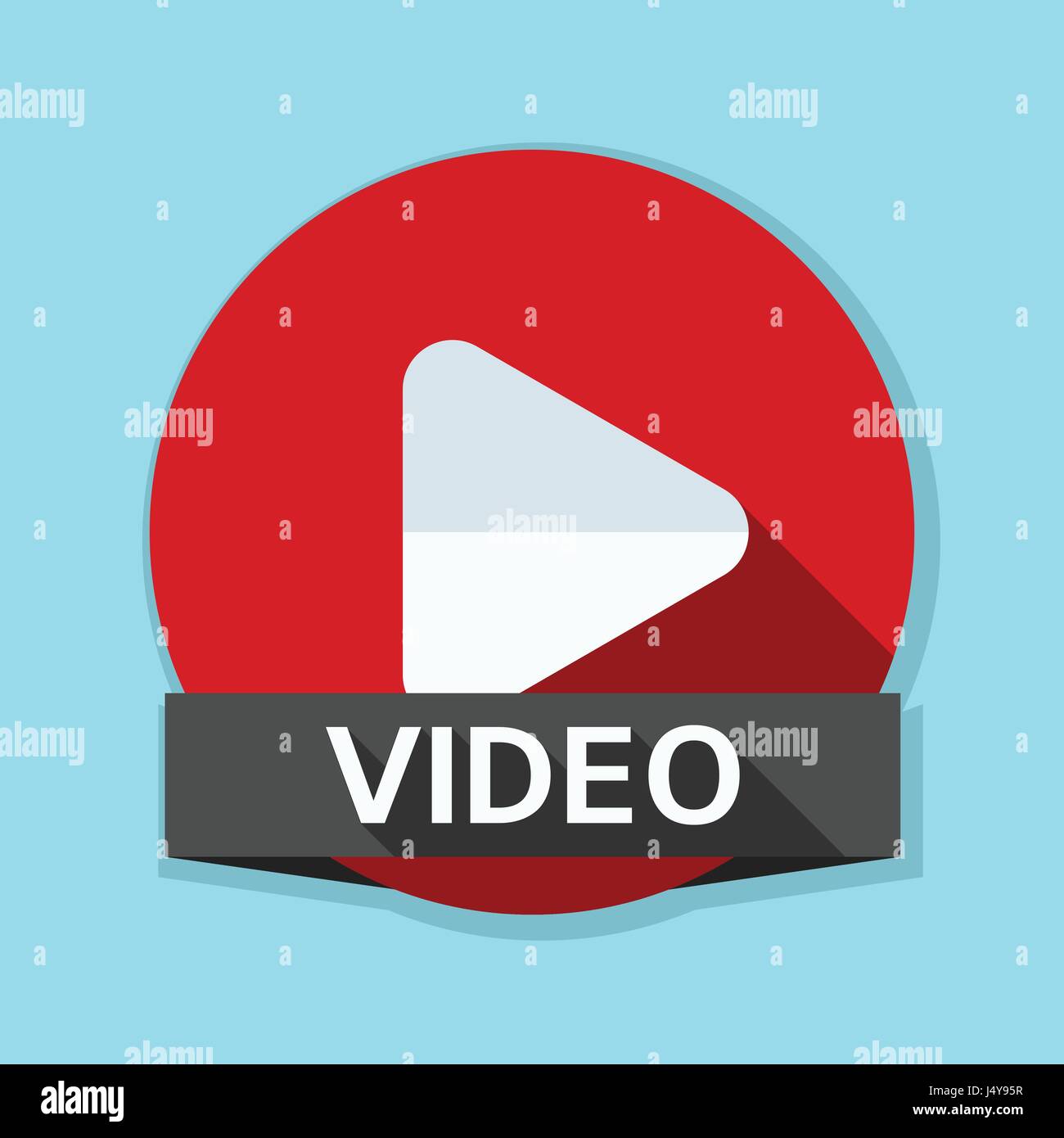 Play Video button illustration Stock Vector Image & Art - Alamy