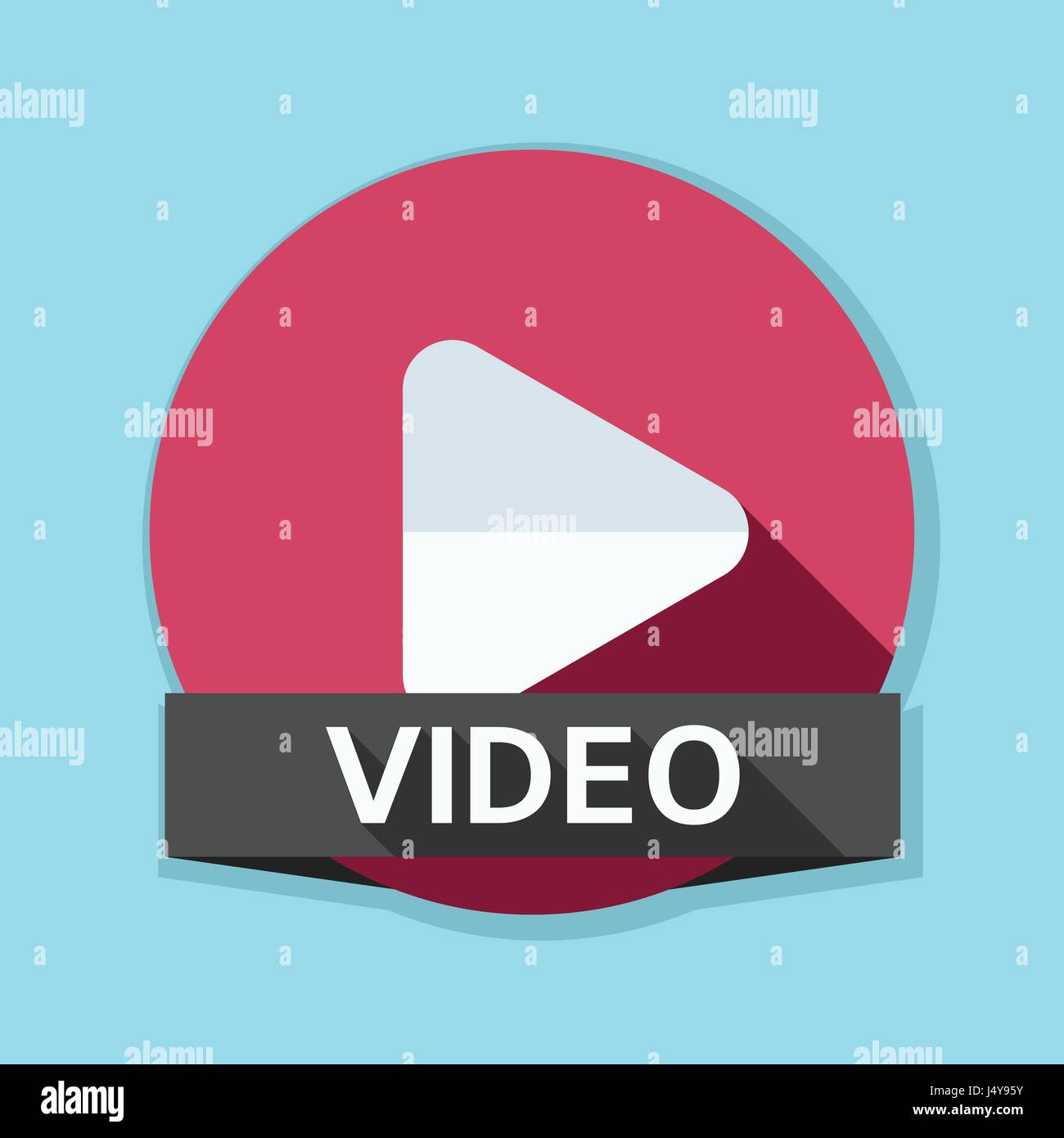 Play Video button illustration Stock Vector Image & Art - Alamy