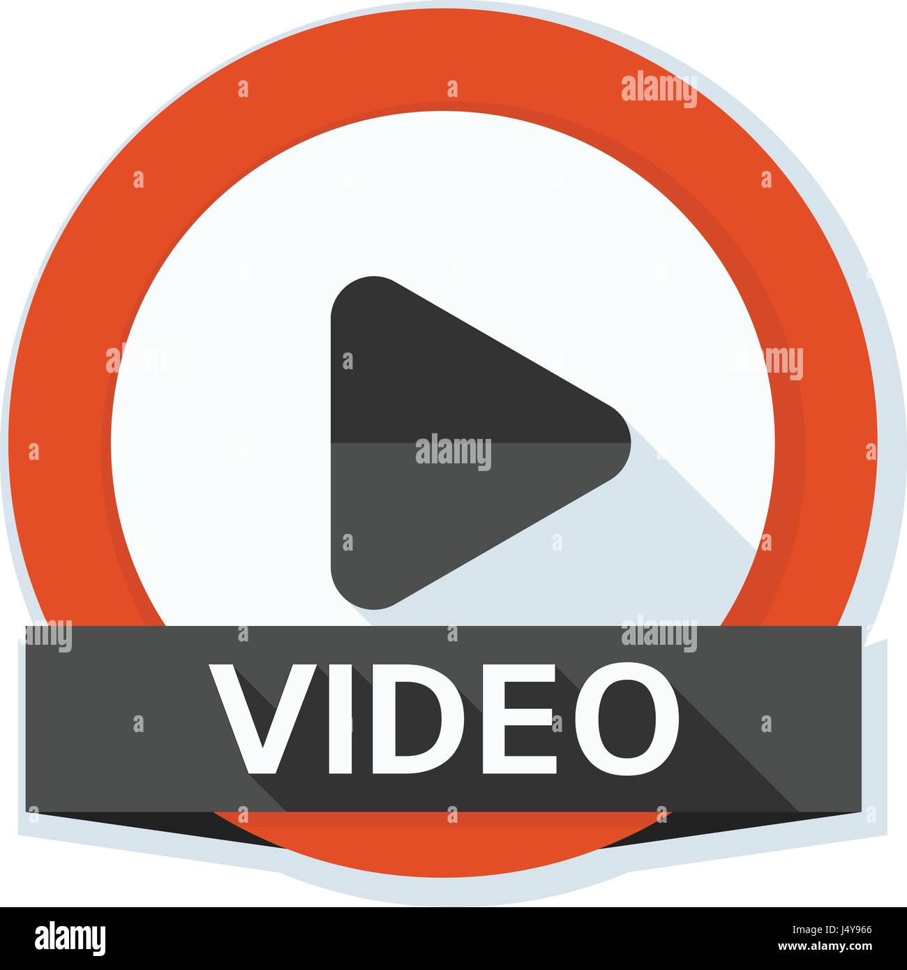 Play Video button illustration Stock Vector Image & Art - Alamy