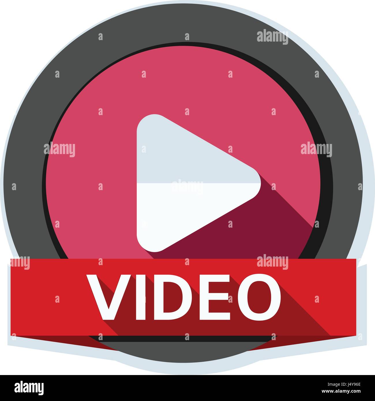 Play Video button illustration Stock Vector Image & Art - Alamy