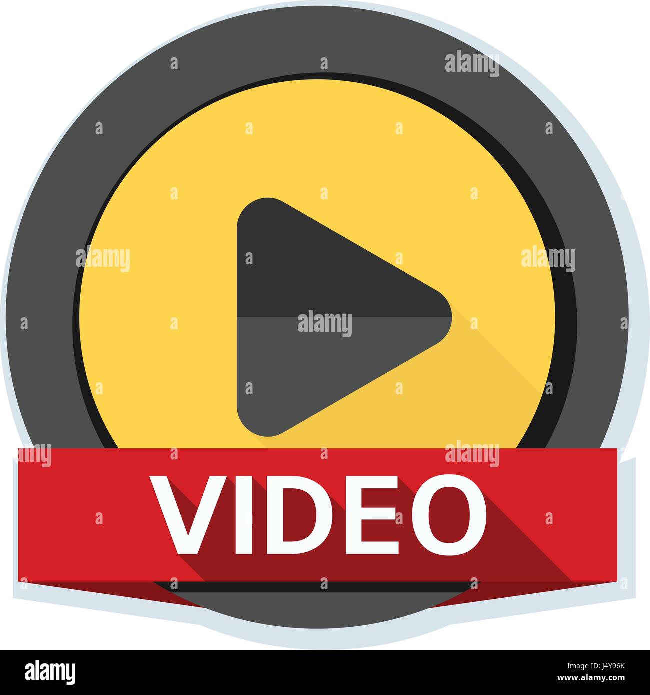 Play Video button illustration Stock Vector Image & Art - Alamy