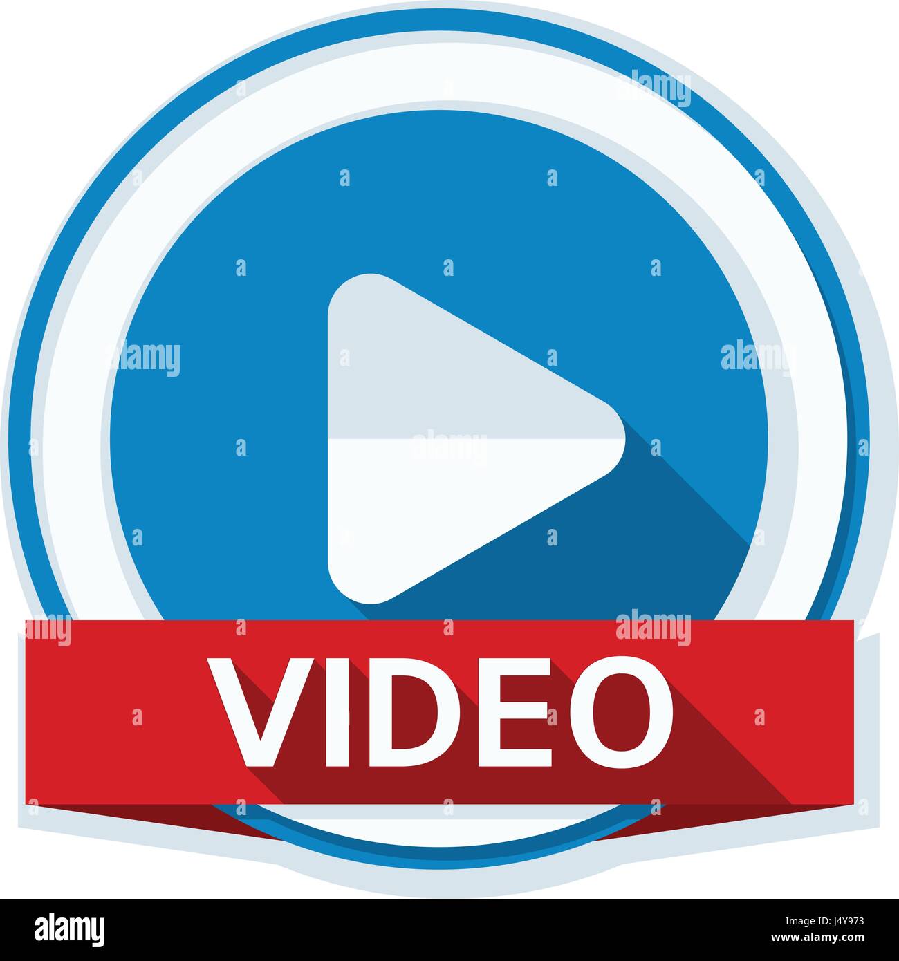 Play Video button illustration Stock Vector Image & Art - Alamy