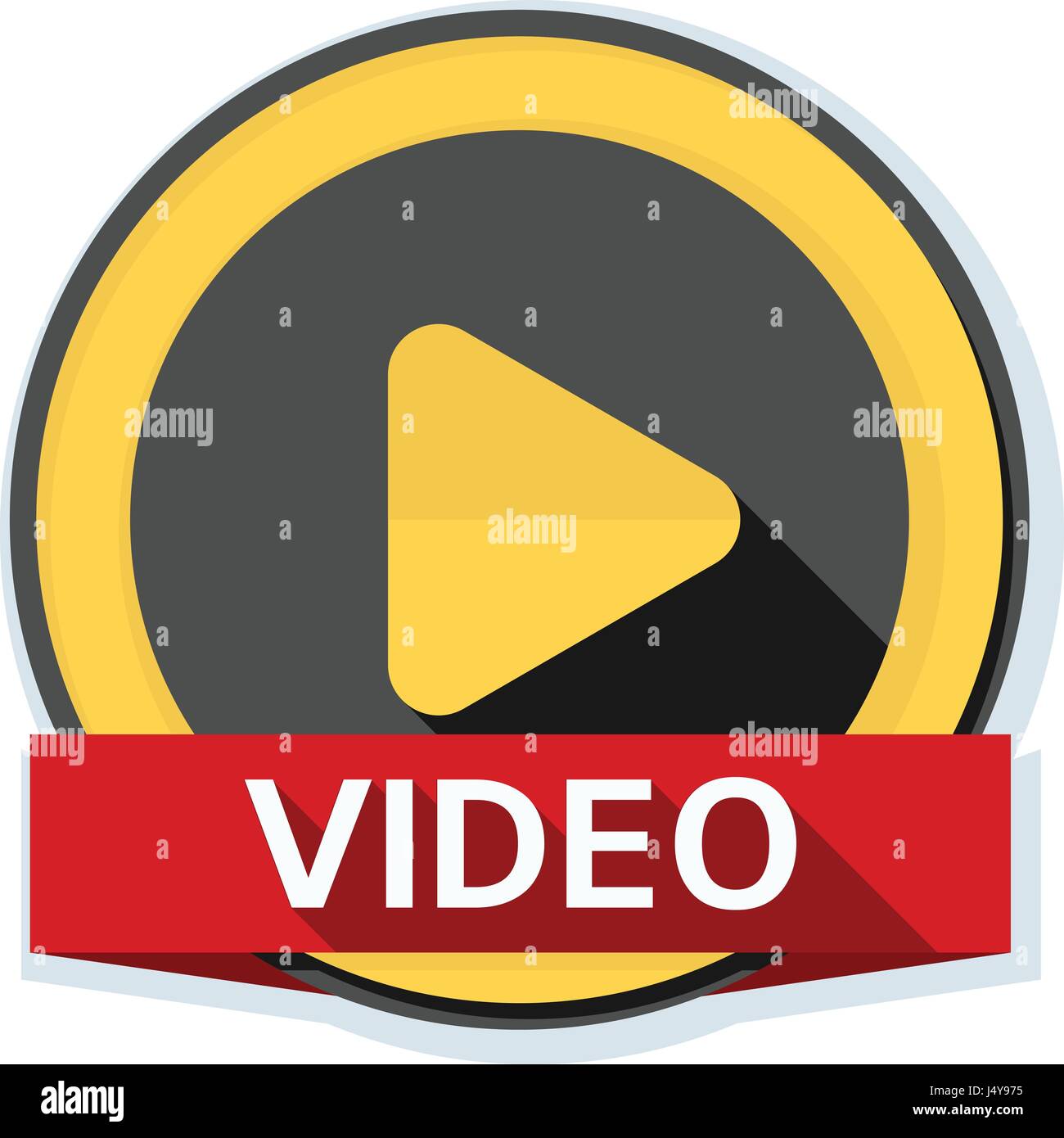 Play Video button illustration Stock Vector Image & Art - Alamy