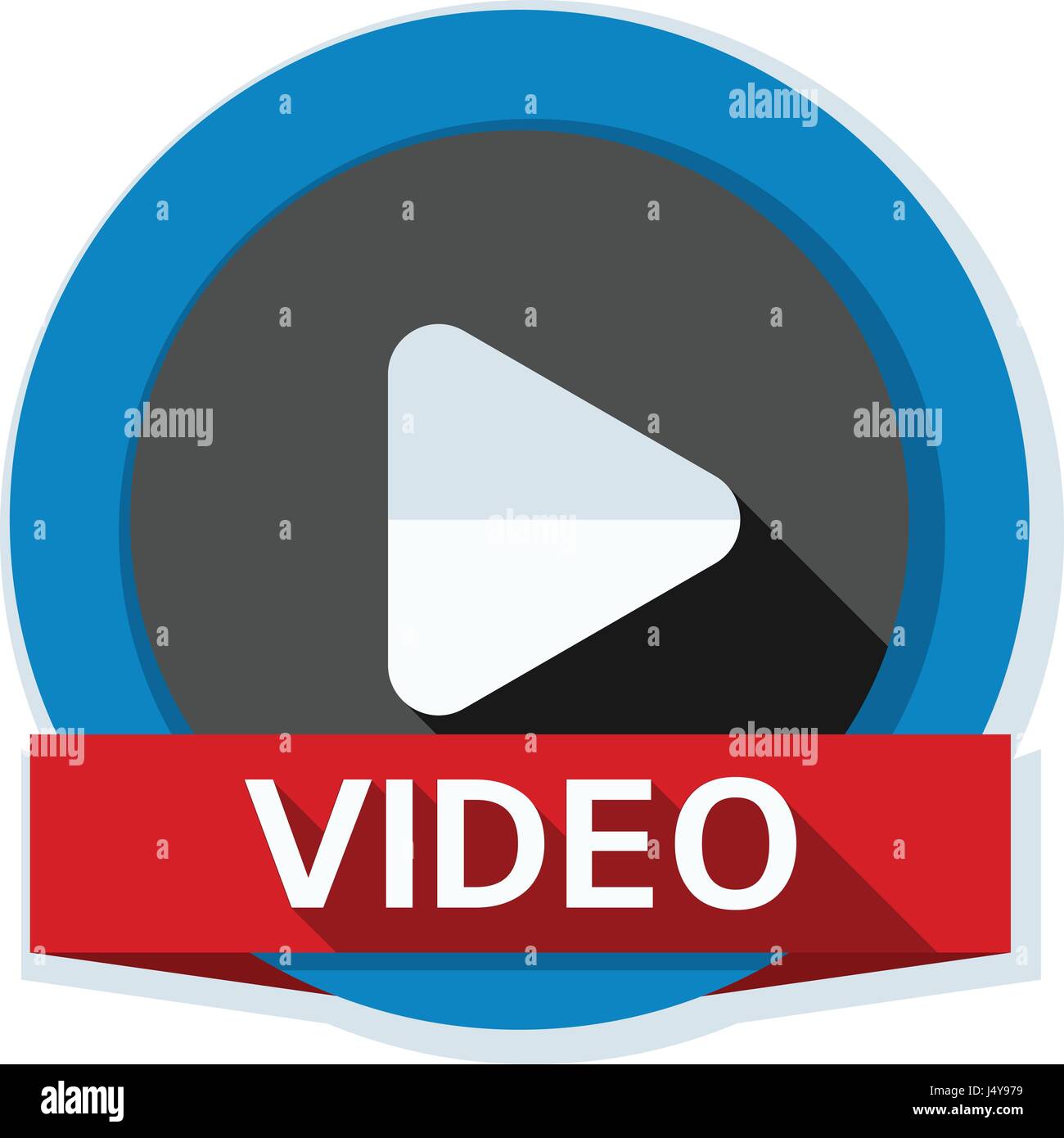 Play Video button illustration Stock Vector Image & Art - Alamy