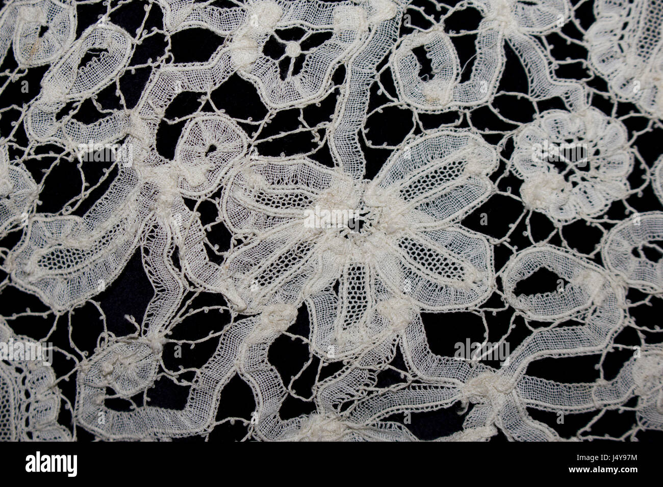 Vintage Edwardian and Victorian White Lace Stock Photo - Alamy