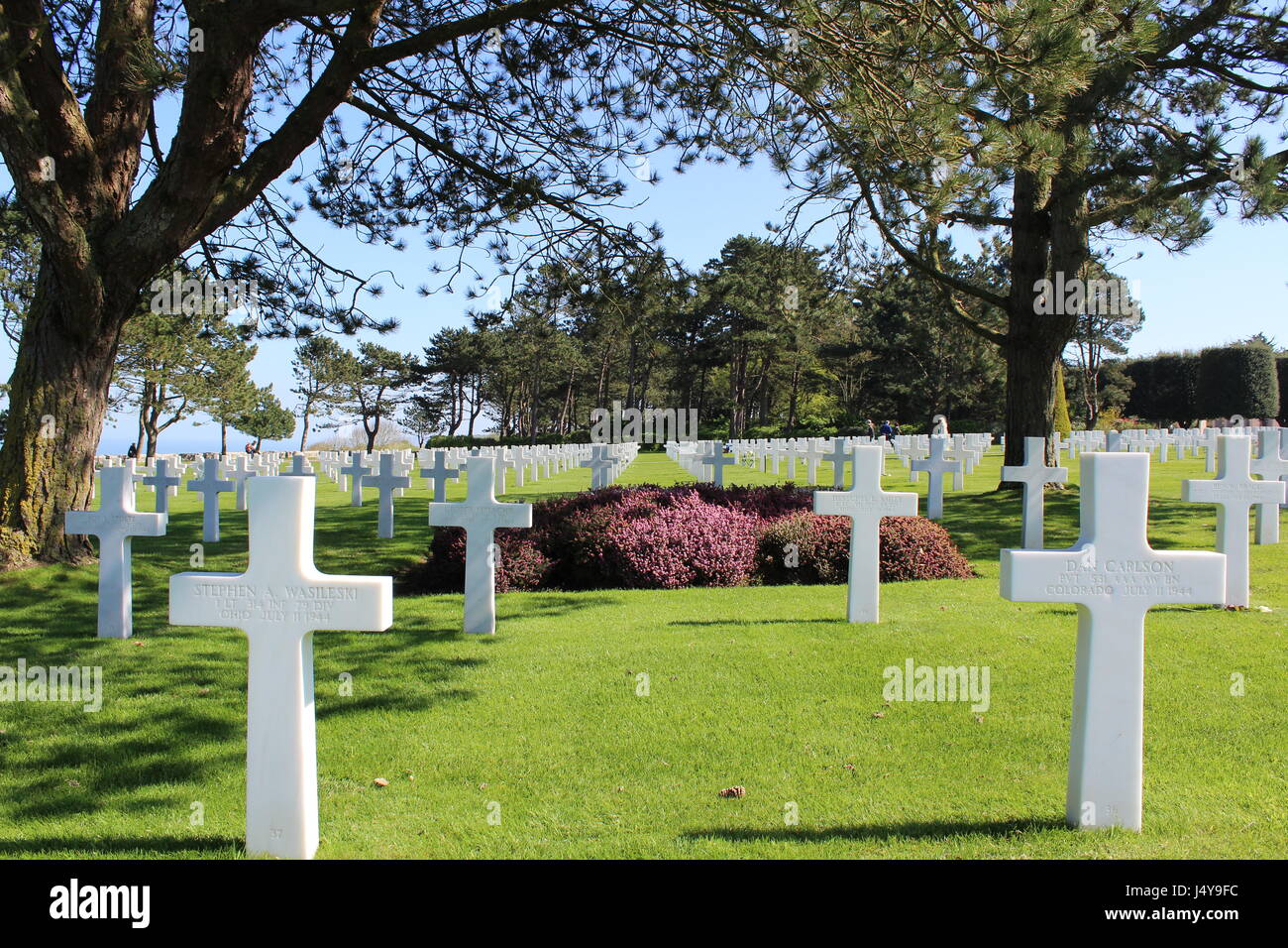 American war cemetery in normandy hi-res stock photography and images ...