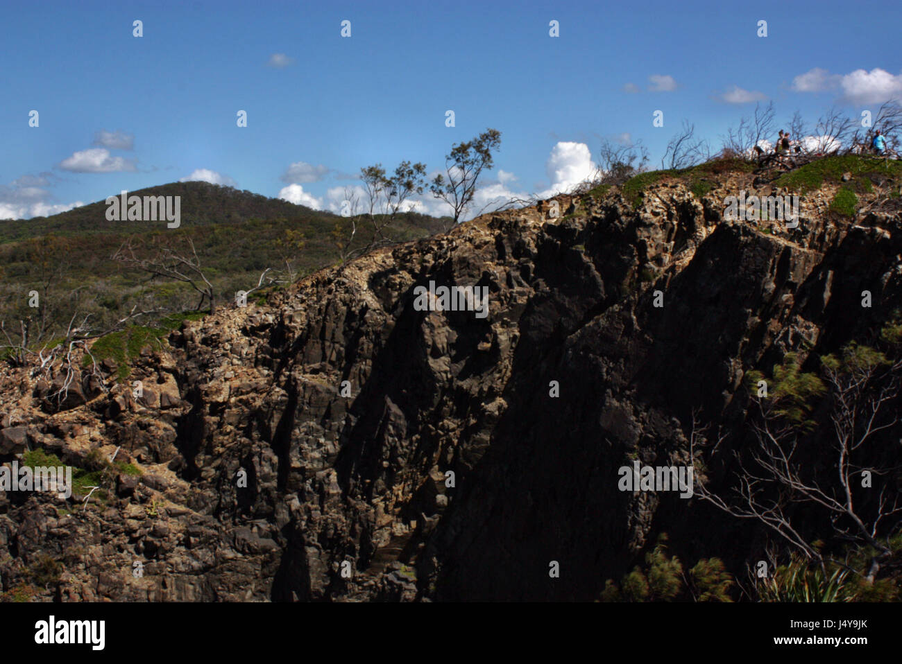 Beautiful landscape the sea cliffs at Devil's kitchen, Sunshine Coast ...