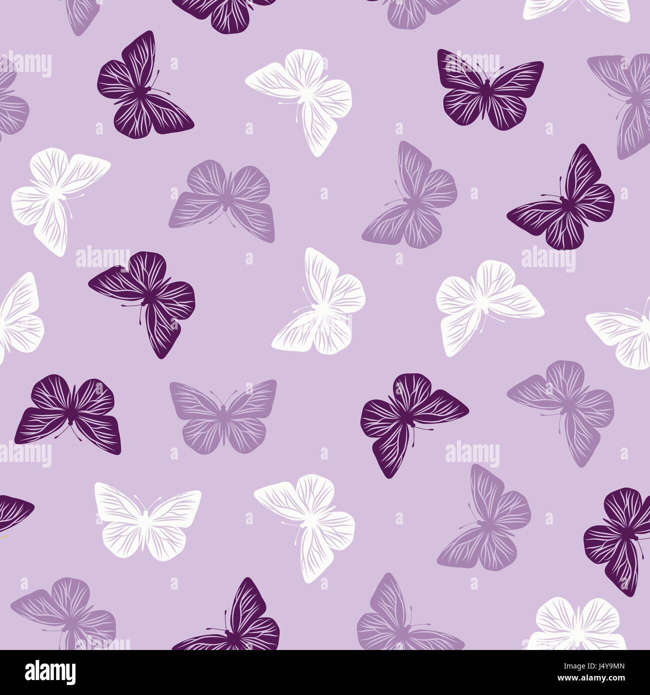Cute purple butterfly seamless pattern hi-res stock photography and ...
