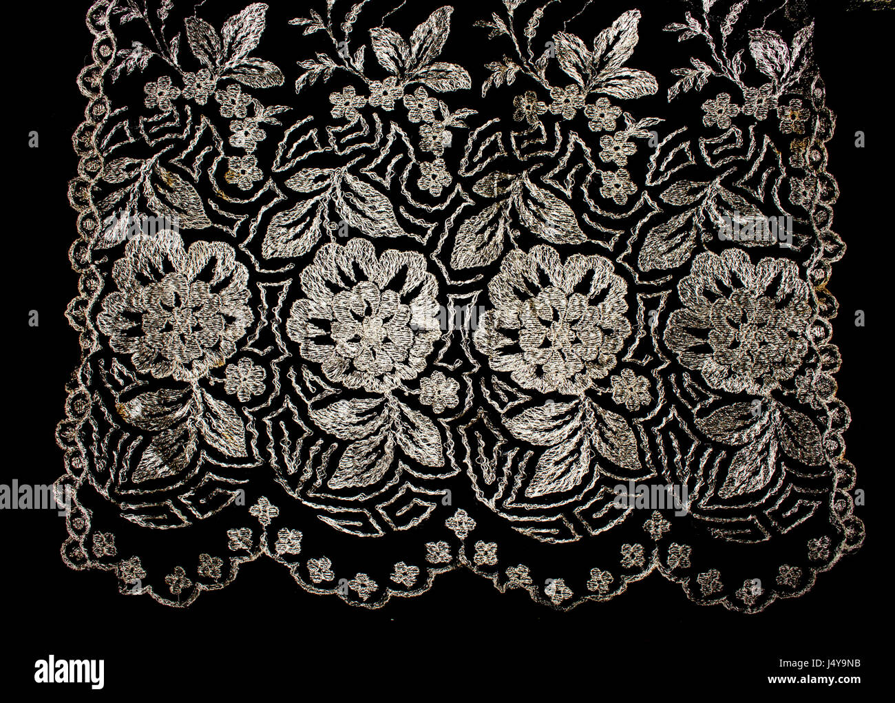 Vintage Edwardian and Victorian White Lace Stock Photo - Alamy