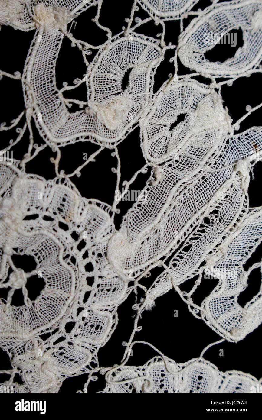 Vintage Edwardian and Victorian White Lace Stock Photo - Alamy