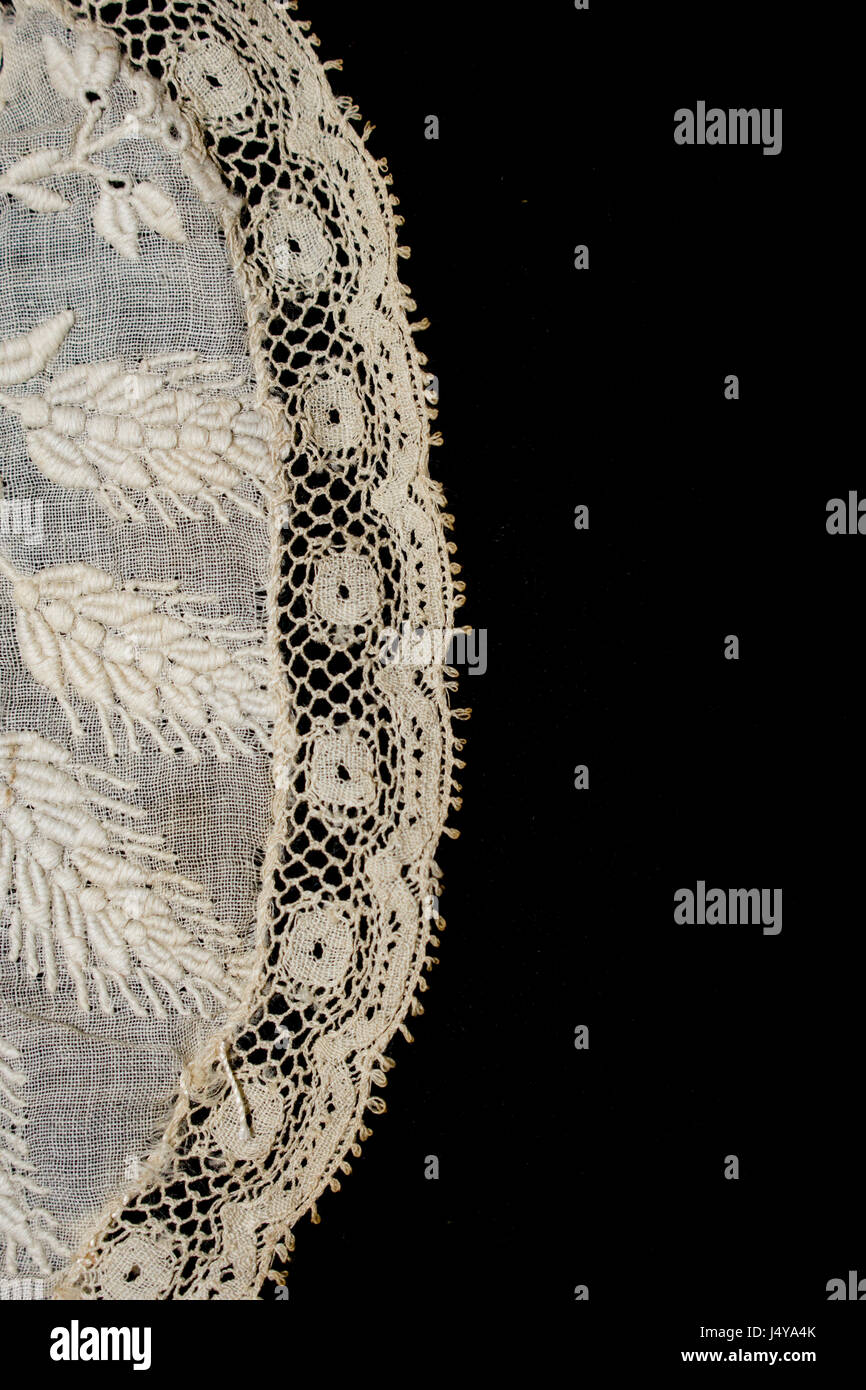 Vintage Edwardian and Victorian White Lace Stock Photo - Alamy