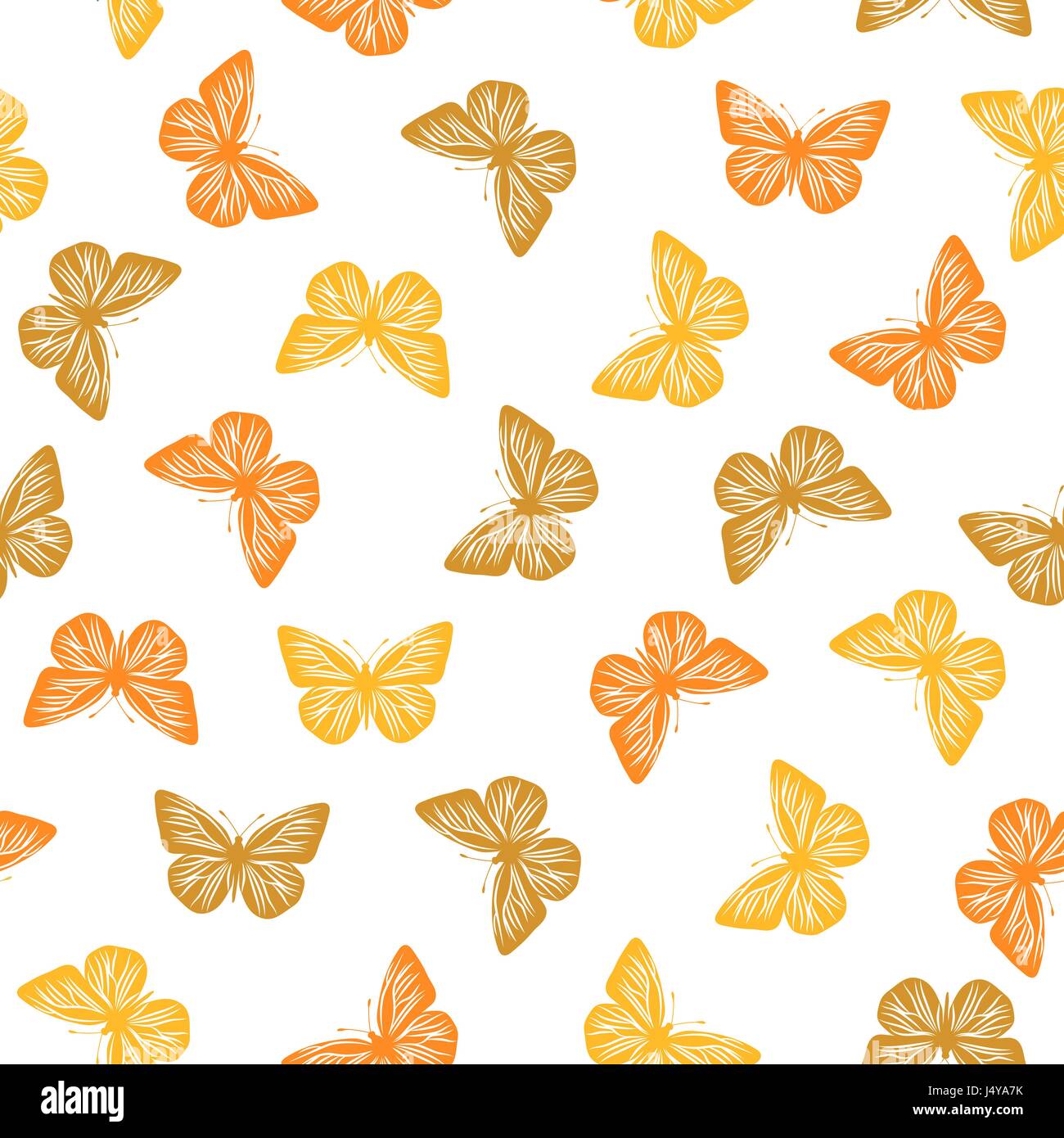 Seamless pattern with butterflies Stock Vector Image & Art - Alamy
