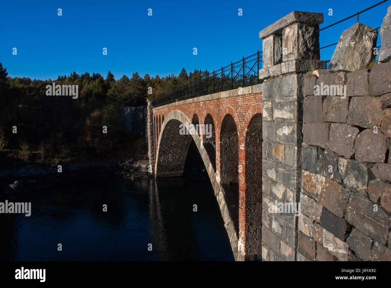 Old Bridge Sideview in Skodje, Norway Stock Photo - Alamy