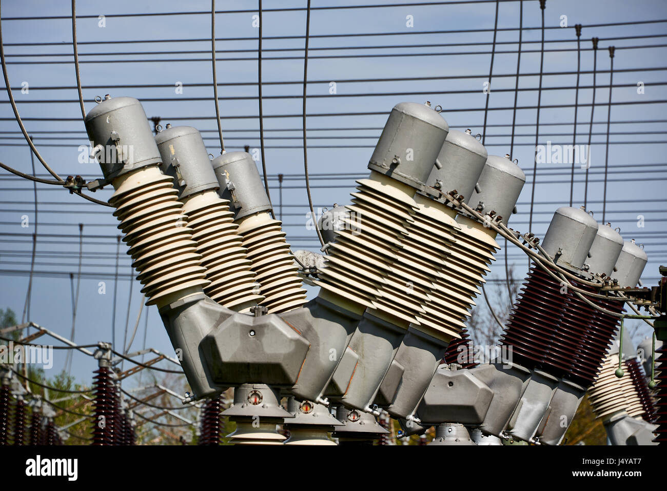 electricity sub transformer station Stock Photo - Alamy
