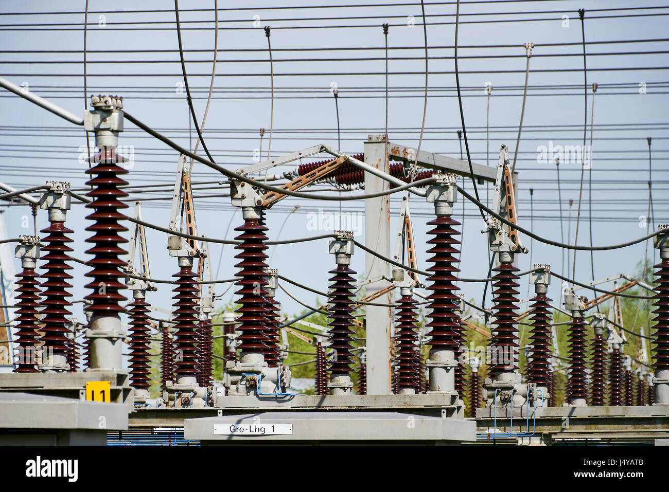 electricity sub transformer station Stock Photo - Alamy