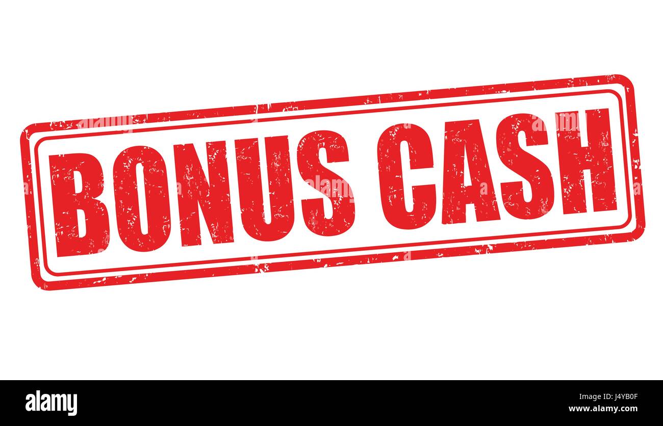Bonus cash sign or stamp on white background, vector illustration Stock ...