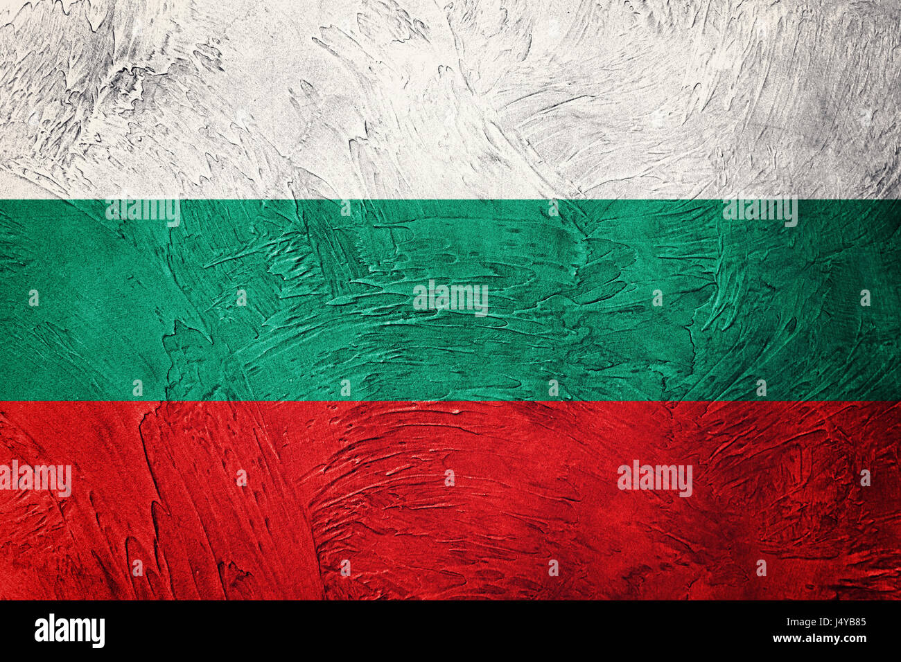Grunge Bulgaria flag. Bulgarian flag with grunge texture Stock Photo ...