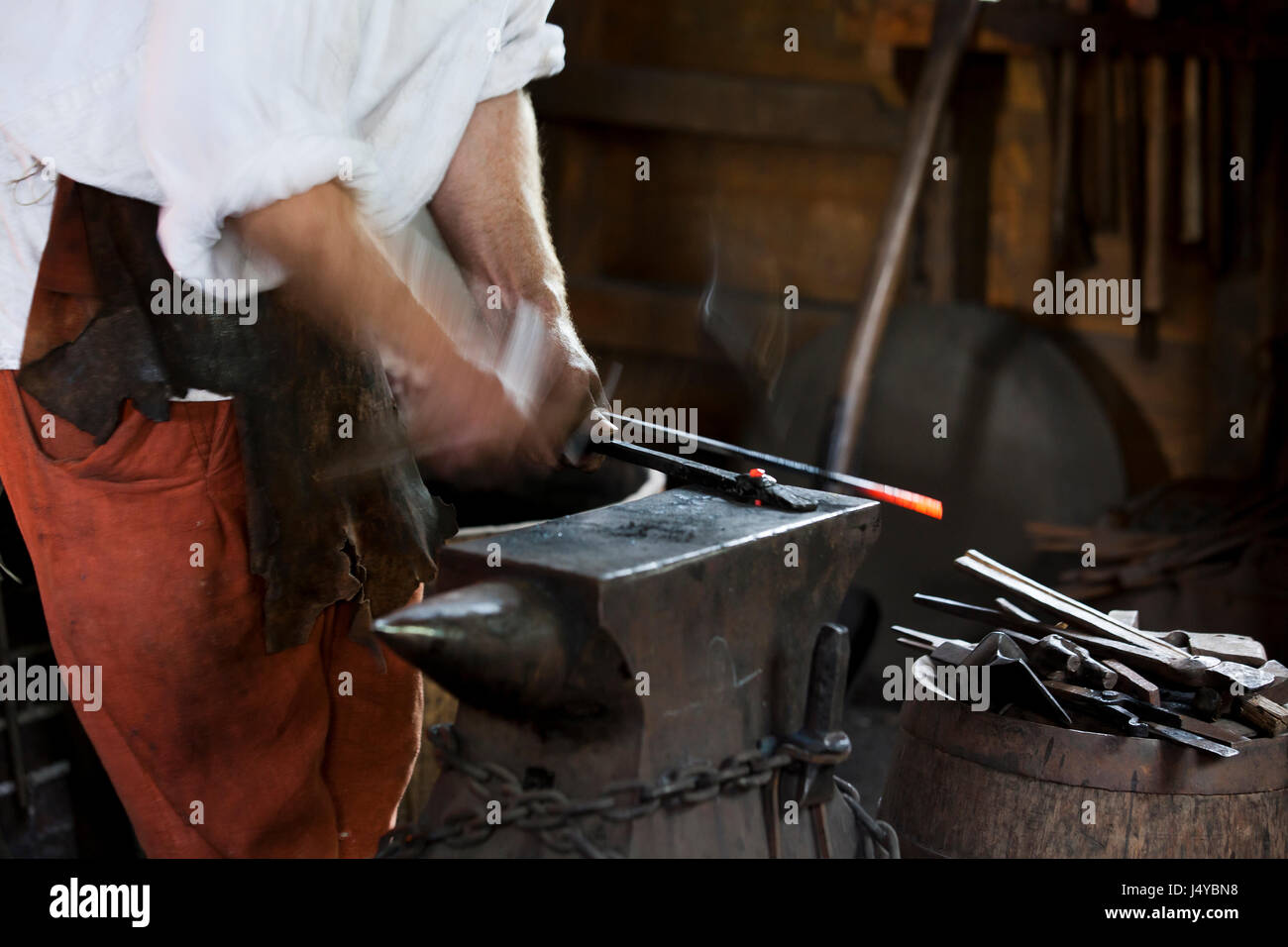 Blacksmith Reenactor High Resolution Stock Photography and Images - Alamy