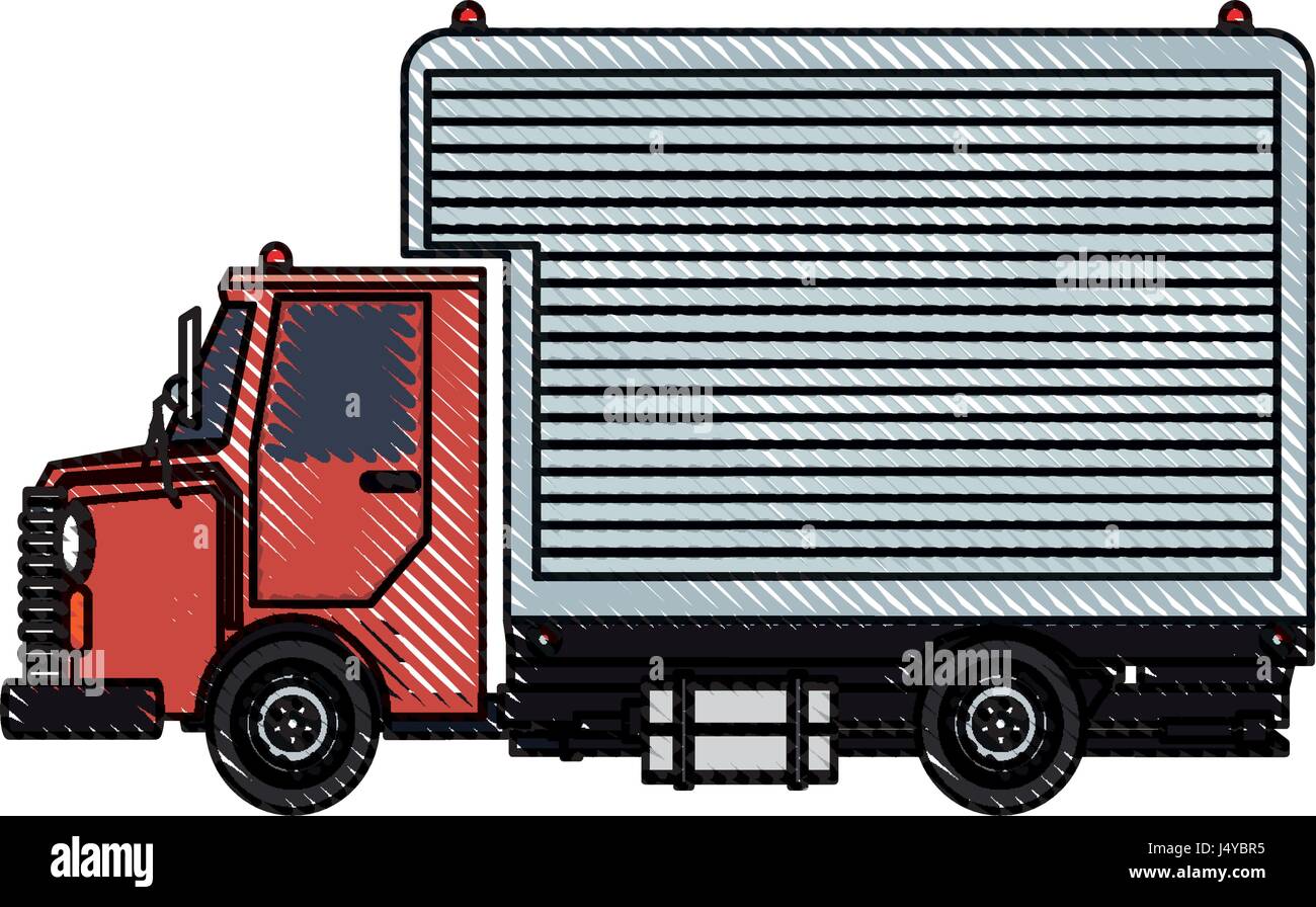 Delivery Truck Drawing