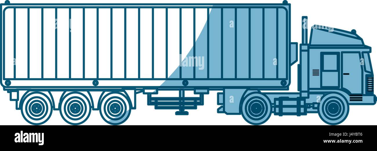 truck container shipping cargo outline Stock Vector Image & Art - Alamy