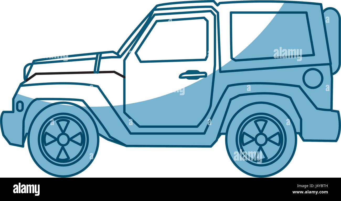jeep car vehicle adventure travel transport - shadow Stock Vector Image ...