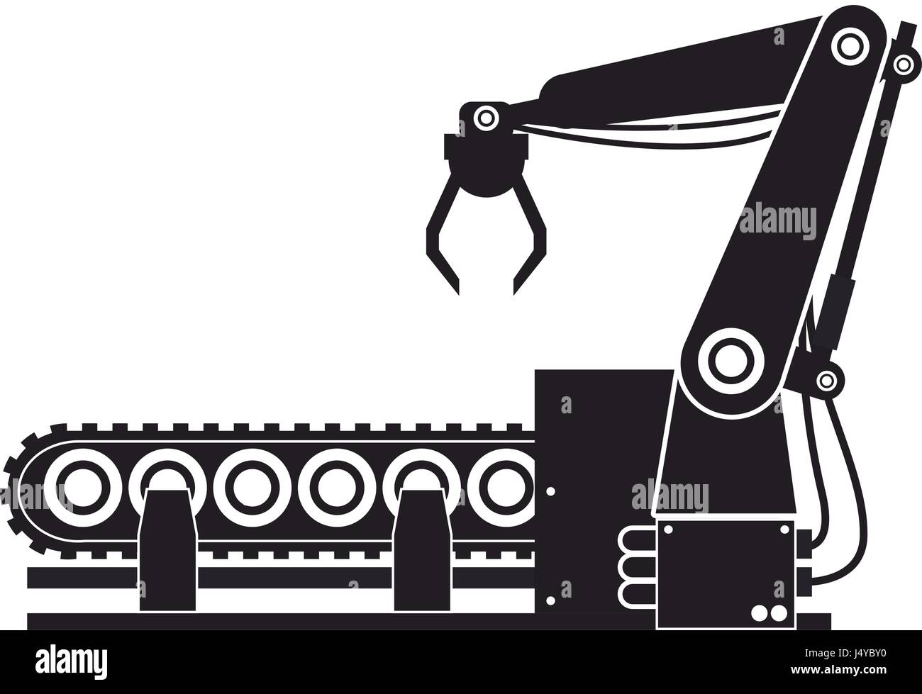 computer controlled automated manufacturing process, industrial robot ...