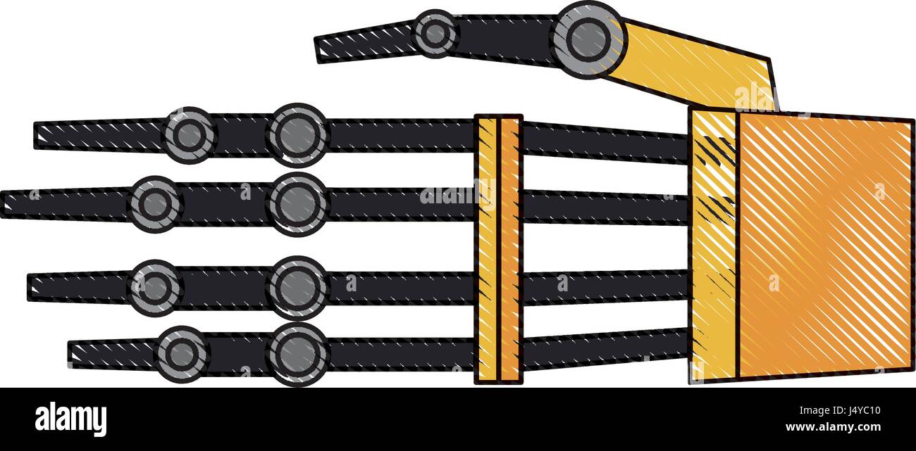 hand of robot bionic mechanical science Stock Vector Image & Art - Alamy